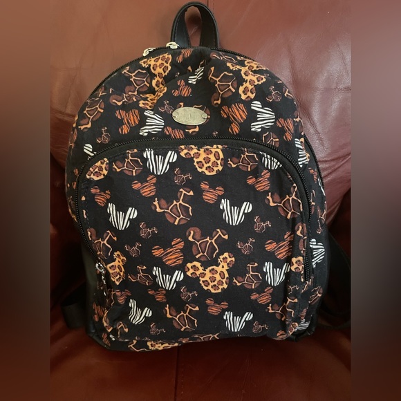 Bags | Mickey Mouse Animal Print Backpack Purse | Poshmark